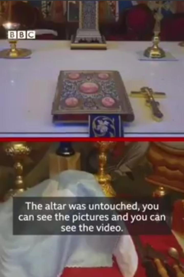 The ALTAR That survived the explosion - Church Gist