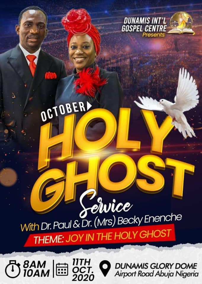 Join us this Sunday for a Holy Ghost Service @ The Glory Dome, The Lord ...