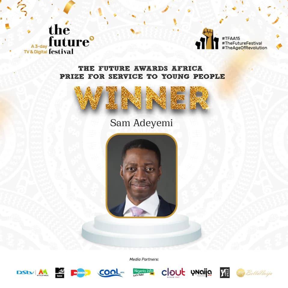 PASTOR SAM ADEYEMI WINS AWARD FOR SERVICE TO YOUNG PEOPLE - Church Gist