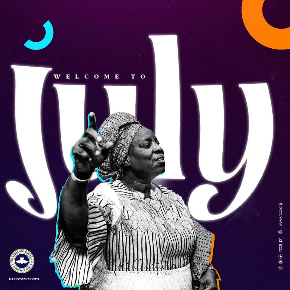 Welcome to the month of July, the month of perfection. - Church Gist