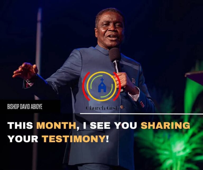 THIS MONTH, I SEE YOU SHARING YOUR TESTIMONY! - Church Gist